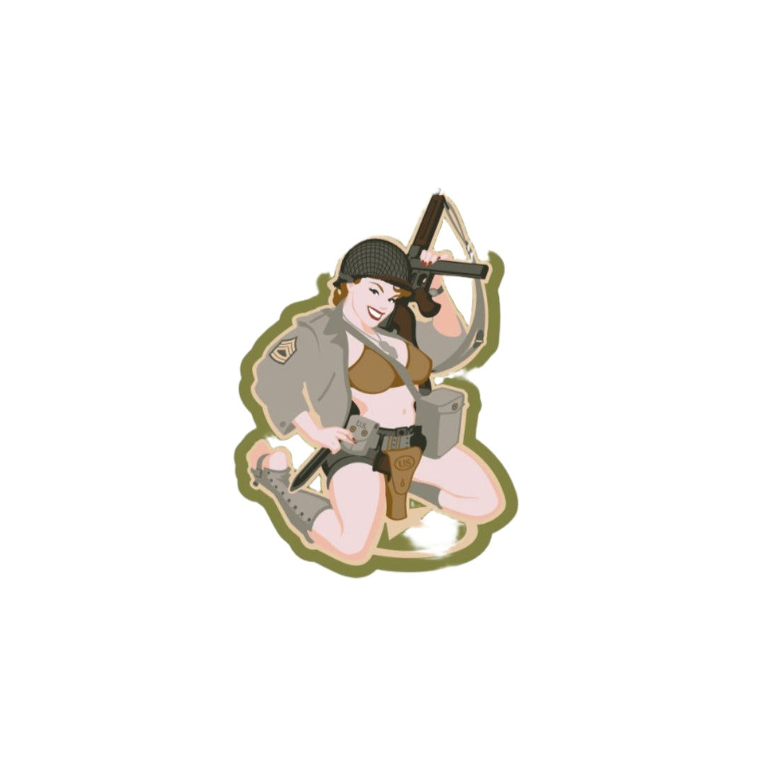 MSM Thompson Girl Pinup Morale Patch | SS Airsoft | Atlanta GA