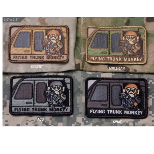 Flying Trunk Monkey Patch SWAT | Patches | SS Airsoft | Atlanta GA