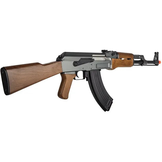 Lancer Tactical AK-47 AEG Rifle (Black/Wood) | SS Airsoft | Atlanta ...