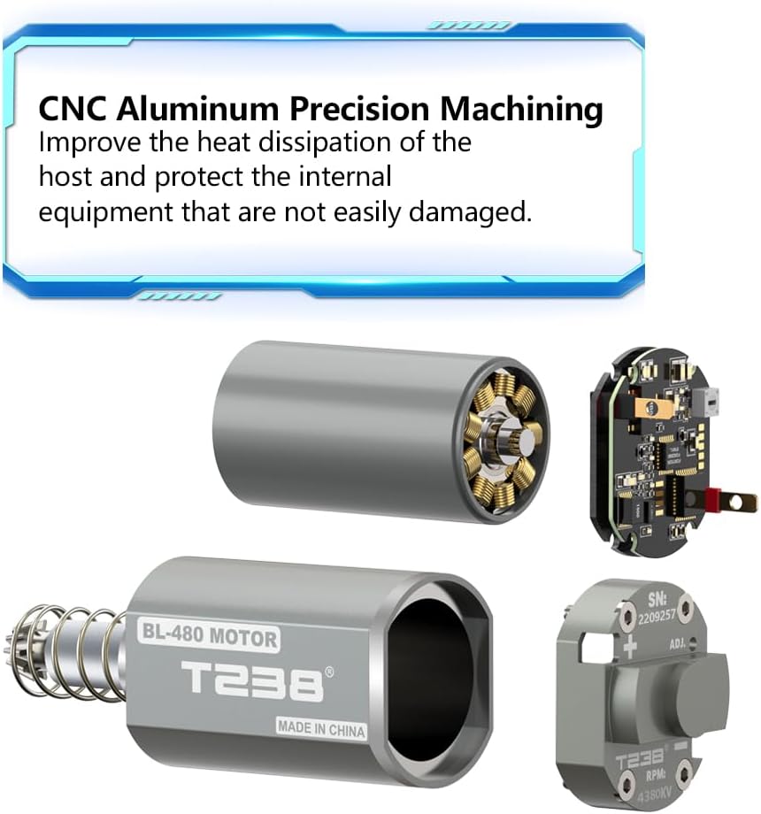 T238 Brushless Motor, High Speed High Torque Airsoft Brushless Motor ...