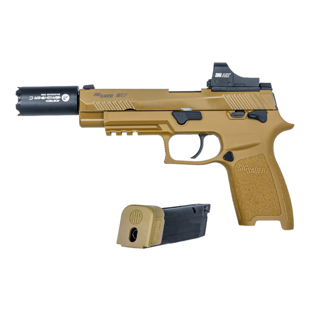 SS Airsoft Custom Sig Sauer P320 M17 - Jarhead w/ Tracer | Custom ...