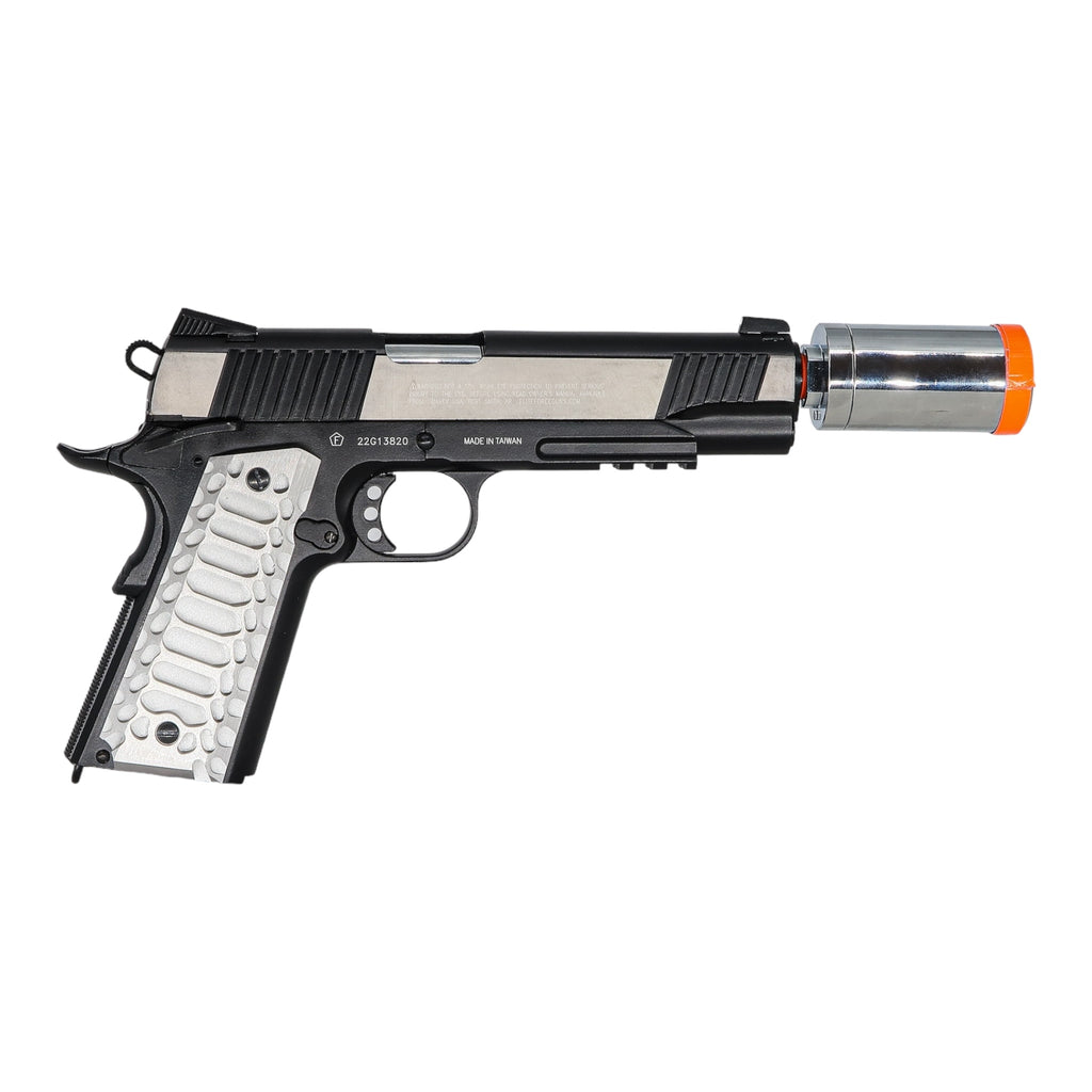 SS Airsoft Custom Elite Force 1911-Silver Star| Custom AAP01 | SS ...