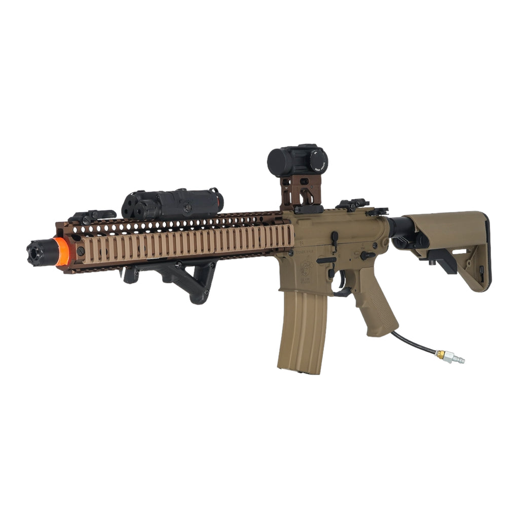 SS Airsoft Custom HPA Echo 1 Knight's Armament HPA SR-16 CQB Mod2-Tan w ...