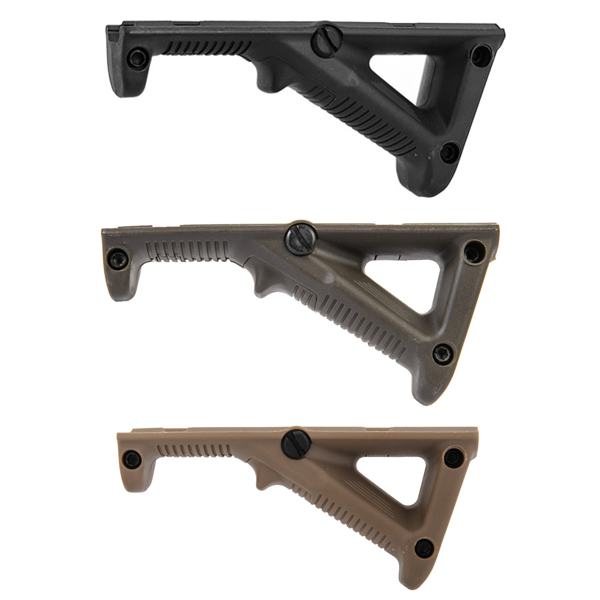 REINFORCED COMPACT POLYMER PICATINNY ANGLED FOREGRIP (OD Green ...
