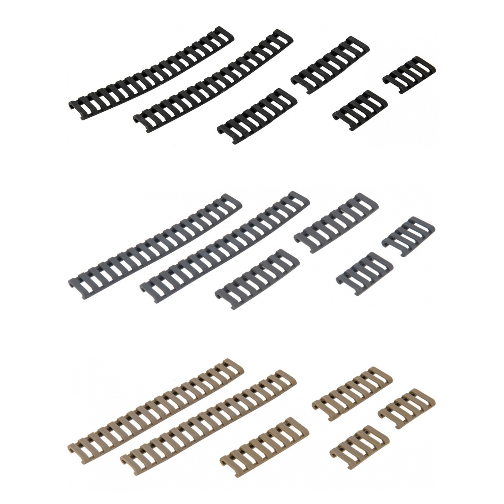 Airsoft Ladder Rail Panel for 20mm Rail Set of 6| Rail Accessories | SS ...