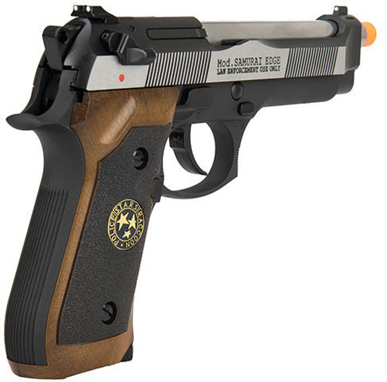 WE Tech RPD Biohazard Samurai Edge M92 GBB Airsoft Pistol - BLACK ...