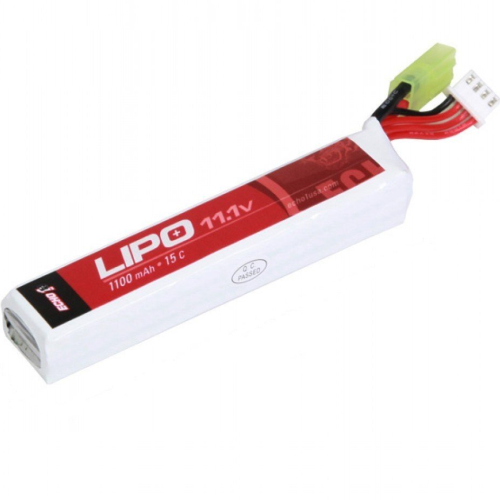 Echo 11.1Volts 1100mAh 15C Buffer Tube Lipo | Battery | SS Airsoft ...
