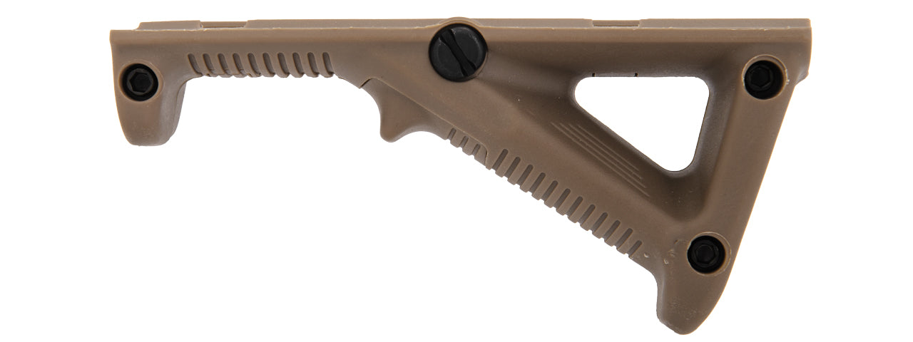 REINFORCED COMPACT POLYMER PICATINNY ANGLED FOREGRIP (TAN) | Pistol ...