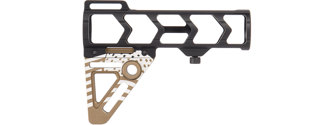 Ranger Armory Skeleton Aluminum Patriot Stock (Gold) | Stocks | SS ...