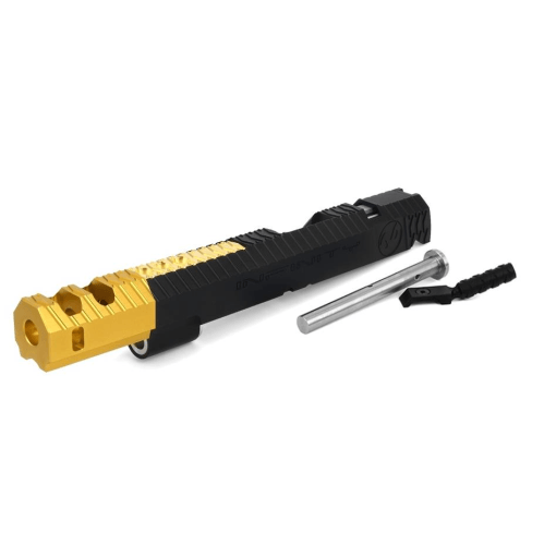 Infinity IMM Cross ver. Open Slide BLACK / GOLD | Slides | SS Airsoft ...