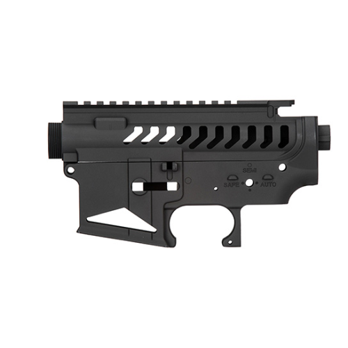 LANCER TACTICAL M4 AEG Metal Skeletonized Up & Low Receiver | Metal ...