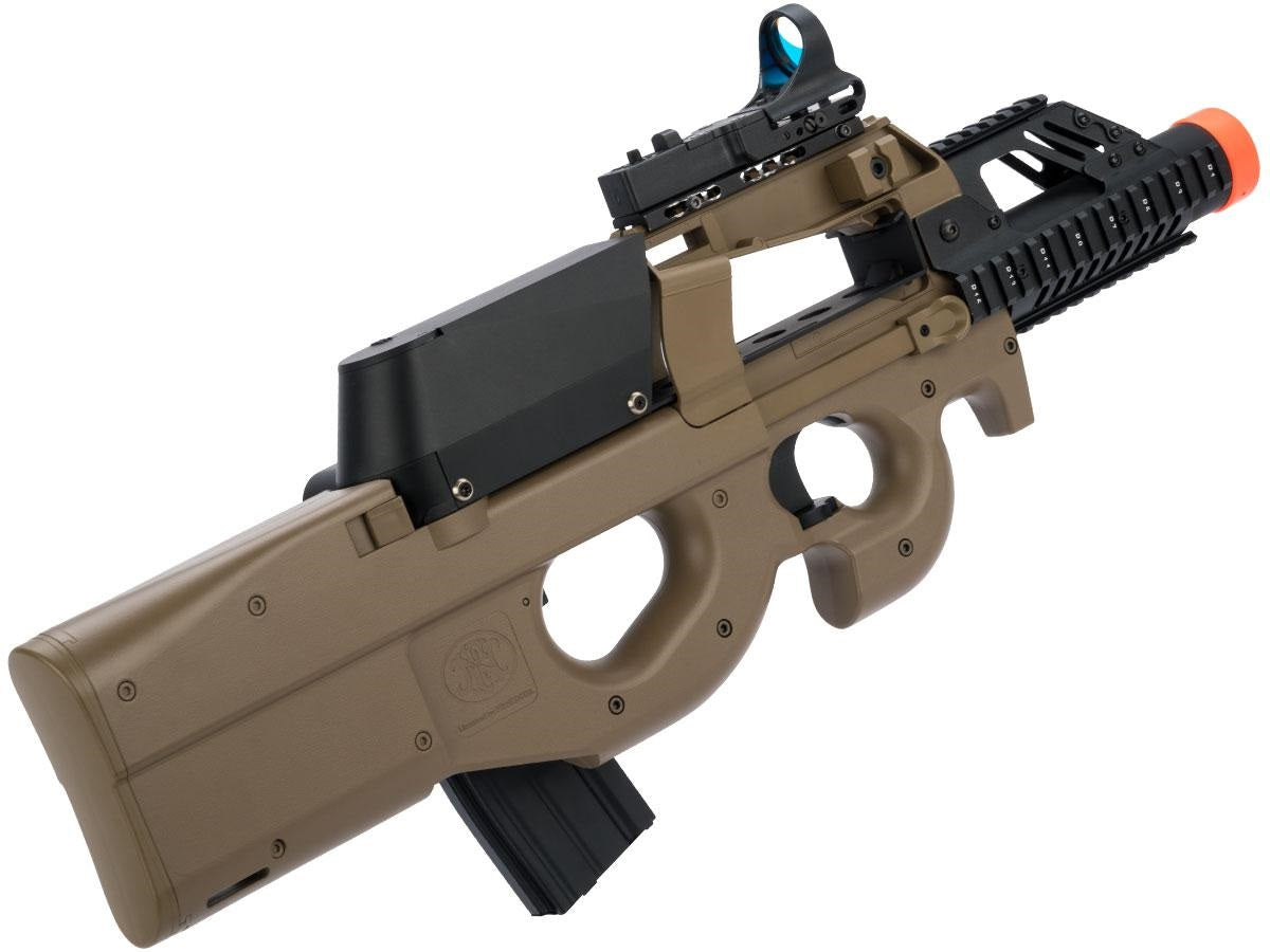 P90 Custom Terminator Airsoft AEG w/ Box Mag- Tan | AEG | SS Airsoft ...