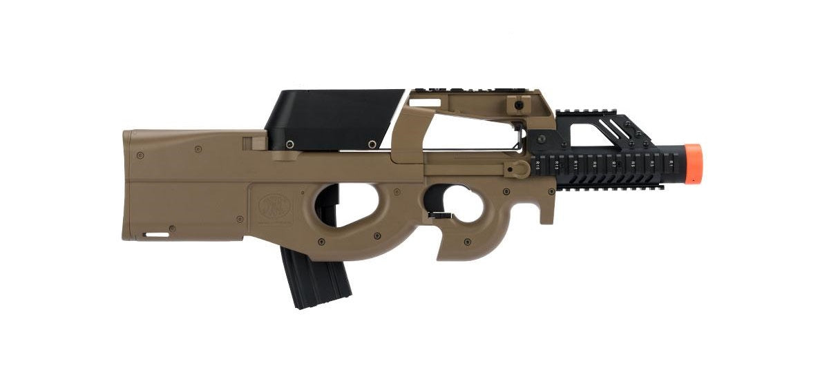 P90 Custom Terminator Airsoft AEG w/ Box Mag- Tan | AEG | SS Airsoft ...